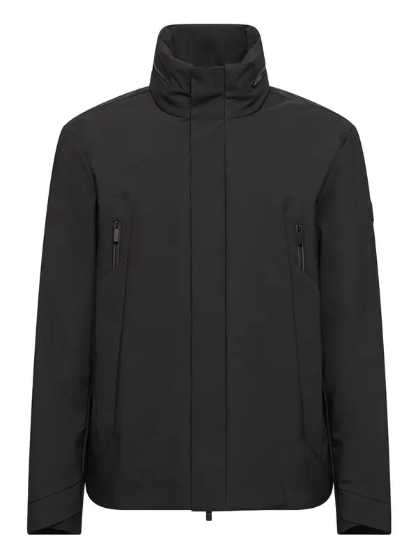 Moncler Caelros Hooded Mid-length Down Jacket - Black