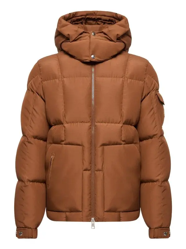 Moncler Dravenis Hooded Down Jacket - Brown