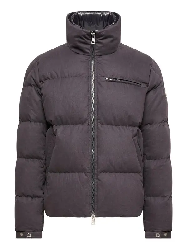 Moncler Isenviel Cotton Poplin Short Down Jacket - Blue