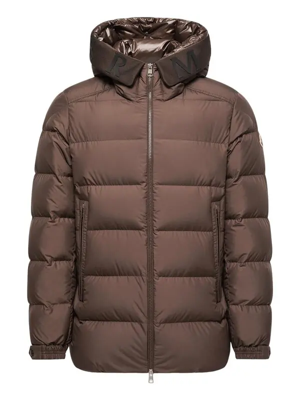 Moncler Orvelle Hooded Mid-length Down Jacket - Brown