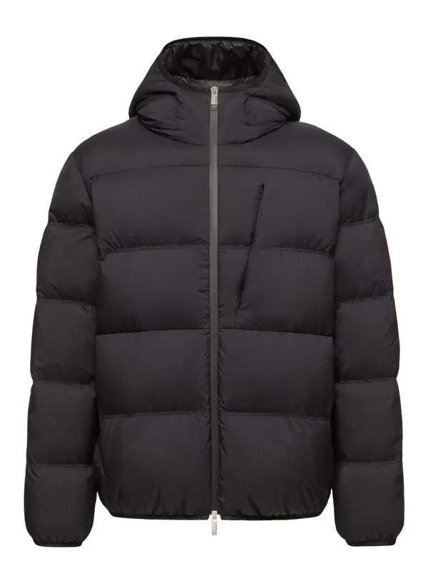 Moncler Poitevin Hooded Short Down Jacket - Black