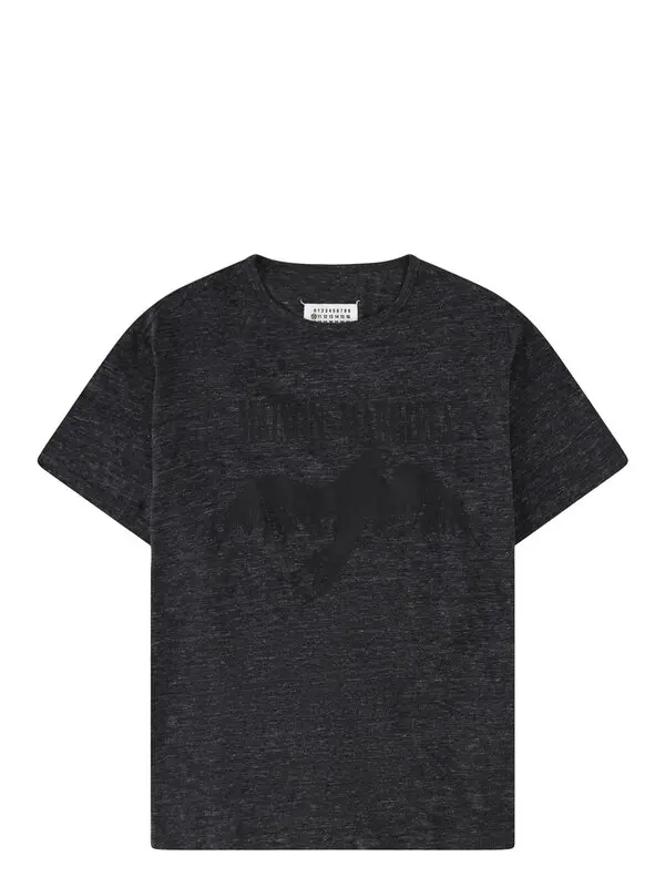 MAISON MARGIELA T-shirt Con Stampa - Charcoal