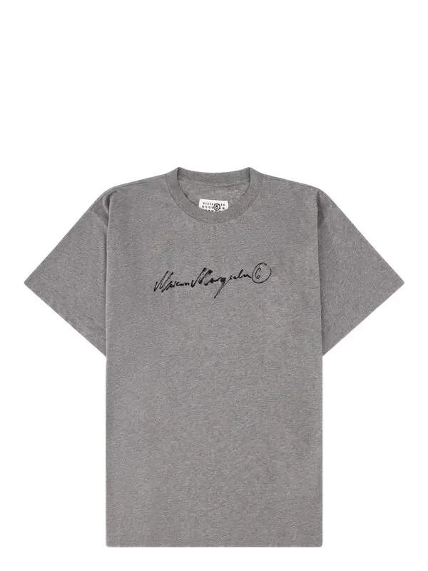 MAISON MARGIELA T-shirt Con Logo - Grey