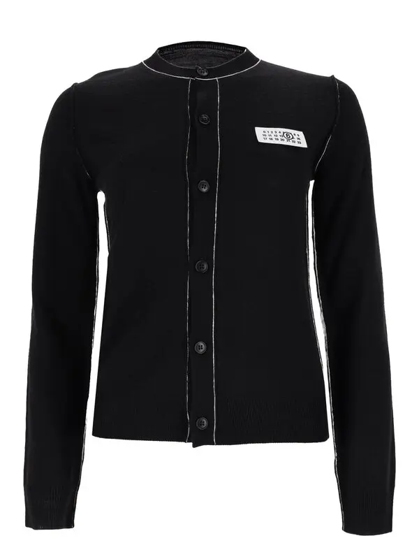 MAISON MARGIELA Cardigan In Lana - Black