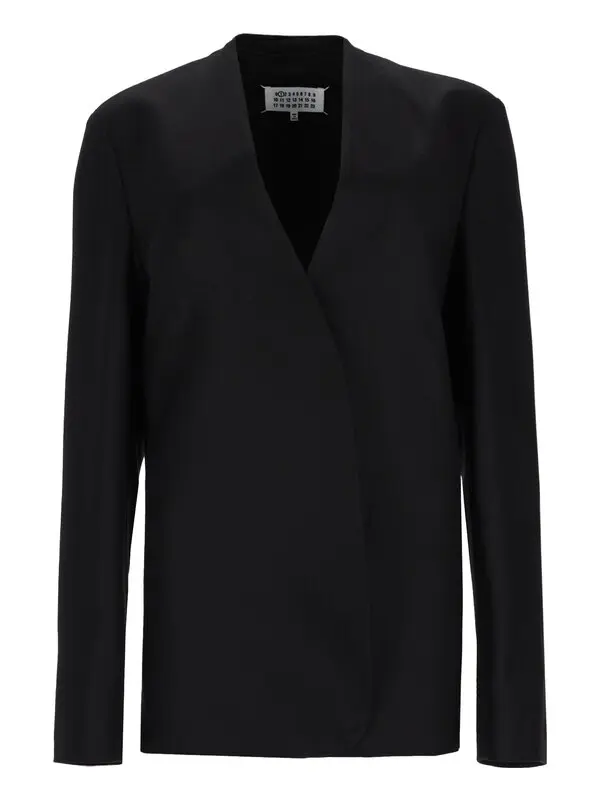 MAISON MARGIELA Giacca Minimal In Lana - Black