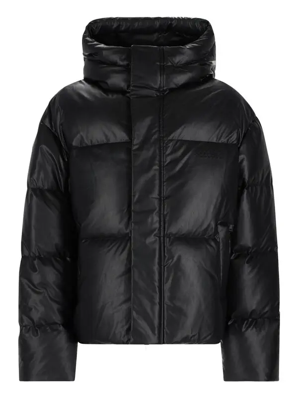 MAISON MARGIELA Hooded Puffer Jacket - Black