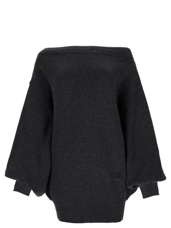 MAISON MARGIELA Wool Knit Dress - Grey