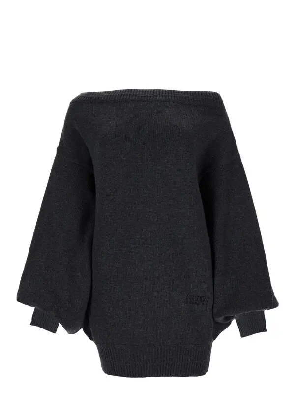 MAISON MARGIELA Wool Knit Dress - Grey