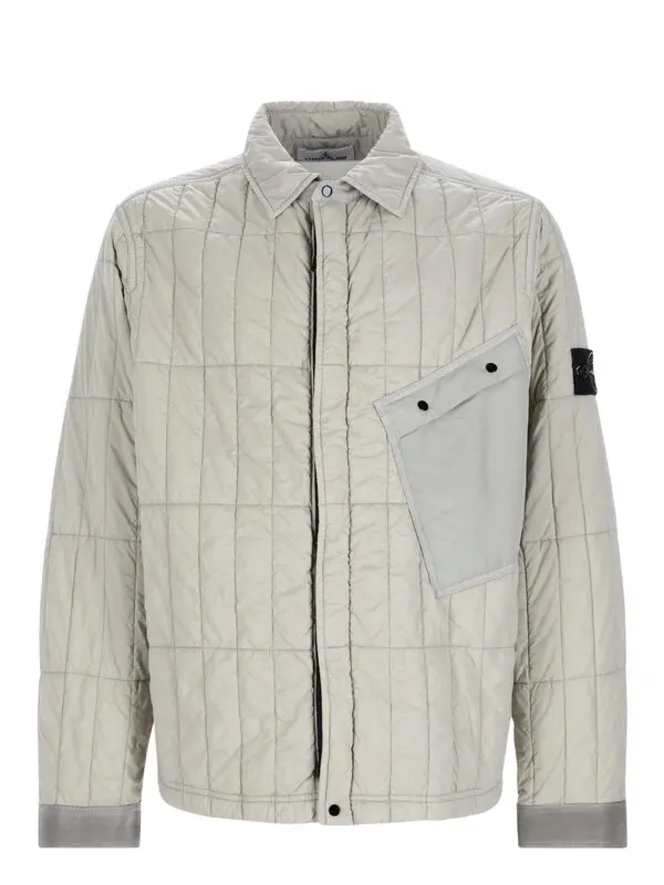 Stone Island Quilted Coach Jacket - Beige