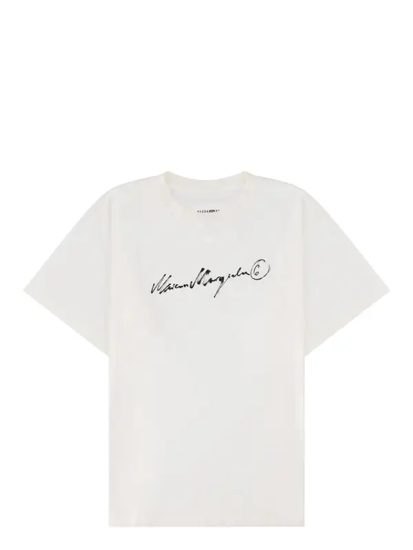 MAISON MARGIELA T-shirt Con Logo - White
