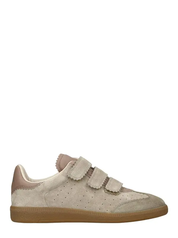 Isabel Marant Étoile Suede Velcro Beth Sneakers - Brown