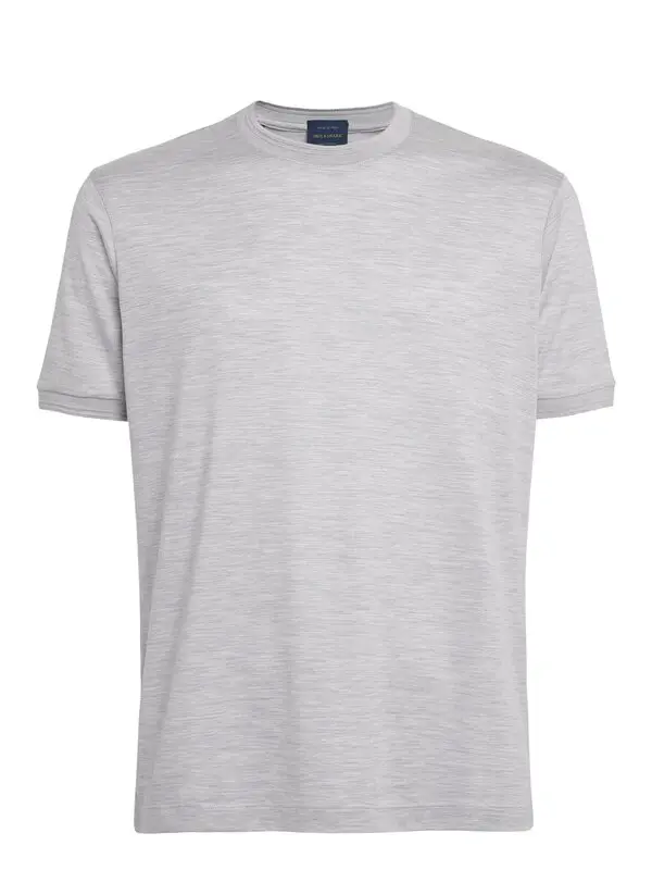 Paul & Shark Cotton-silk Stripe T-shirt - Grey
