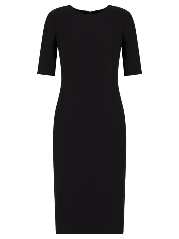 Giorgio Armani Silk Midi Dress - Black