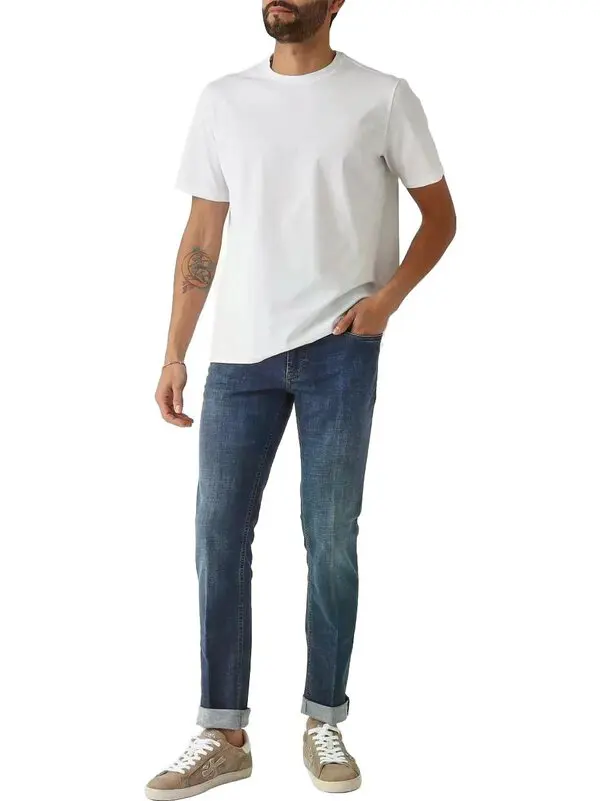 Herno Cotton/elastane Trousers - White
