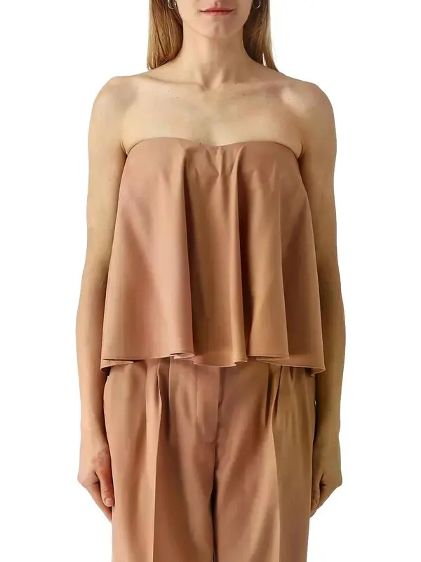 TWINSET Polyester/wool Top - Neutrals