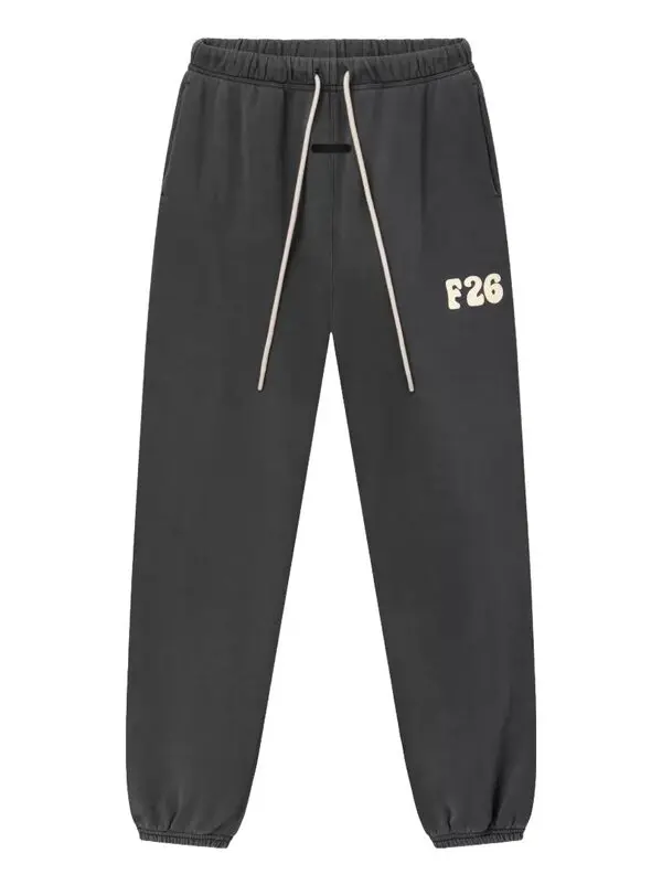 Fear Of God Logo-print Drawstring Track Pants - Grey
