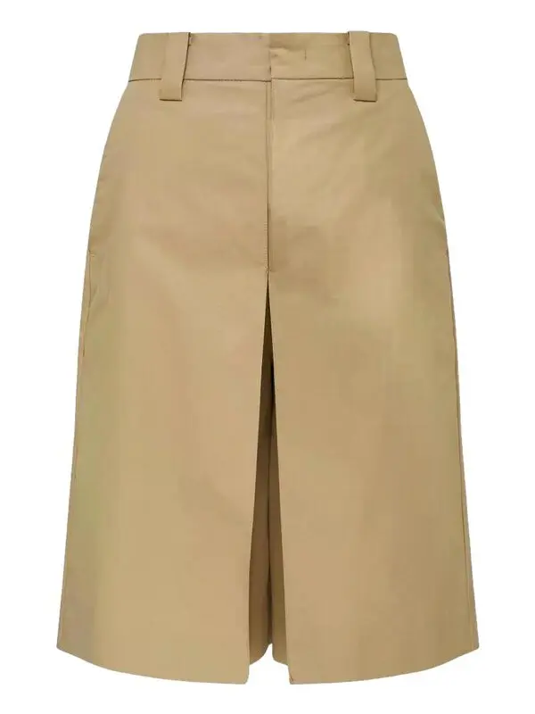 CLUB21 COLLECTION Pleated Wide-leg Cropped Trousers - Neutrals