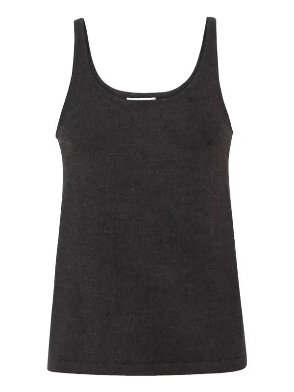 DL1961 Fine Knit Scoop Neck Tank Top - Grey