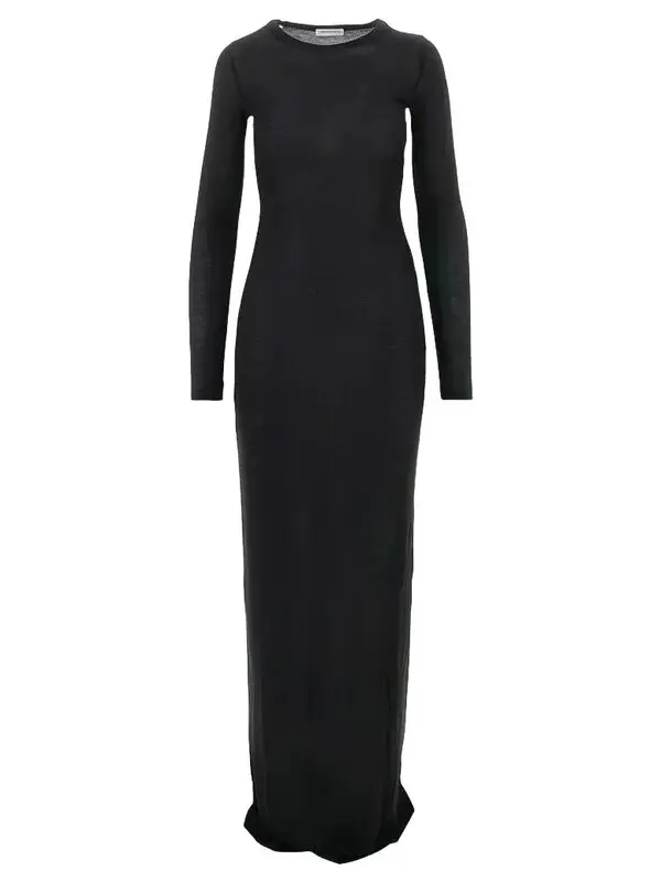 7 For All Mankind Long Sleeve Maxi Dress - Black