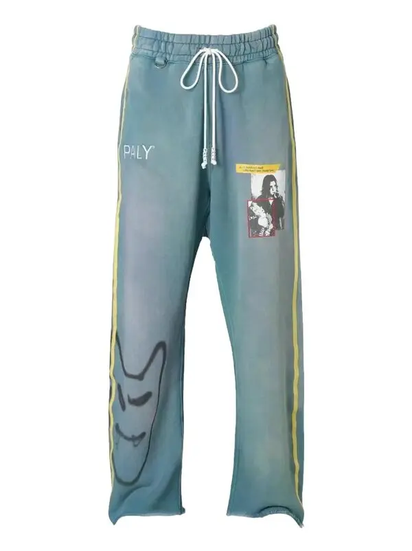 PALY Streetwise Airbrush Track Pants - Blue