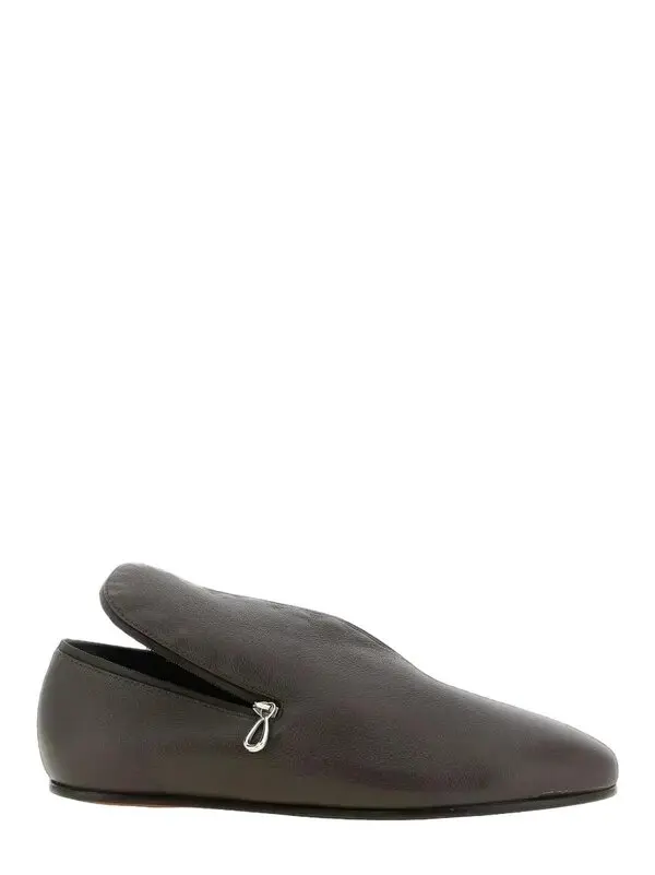 KIKO KOSTADINOV Petrel Asymmetrical Zip Loafers - Black