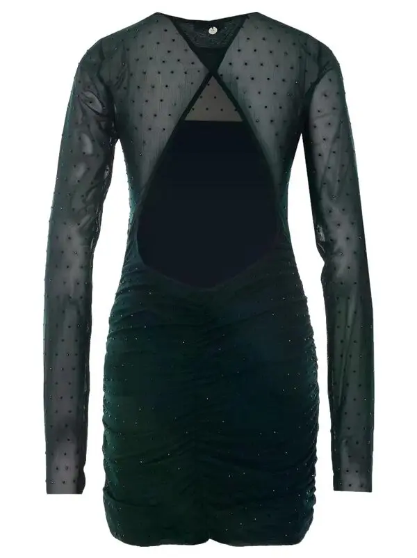 Liu Jo Embellished Open-back Dress - Black