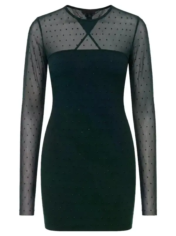 Liu Jo Embellished Open-back Dress - Black