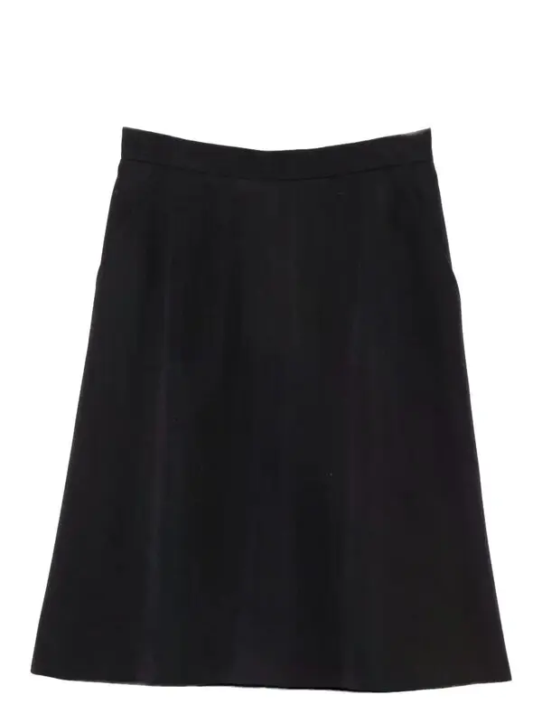Saint Laurent 1980s A-line Mini Skirt - Black