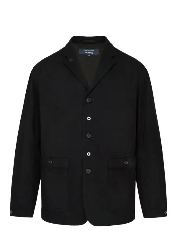 Comme Des Garçons Ripstop Patch Pocket Jacket - Black