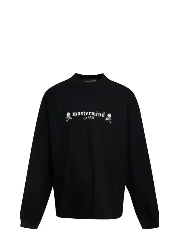 MASTERMIND WORLD Long-sleeved Skull Print Sweatshirt - Black