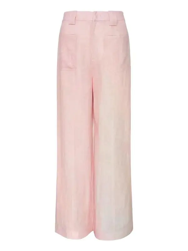 CLUB21 COLLECTION Isaline Hand-brush Palazzo Pants - Pink
