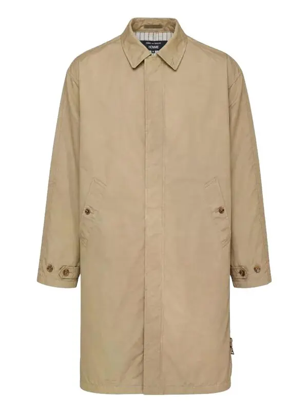 Comme Des Garçons Belted Button-cuff Coat - Neutrals