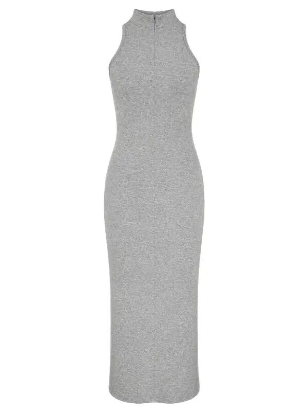 CLUB21 COLLECTION Luna Cut-out Midi Dress - Grey