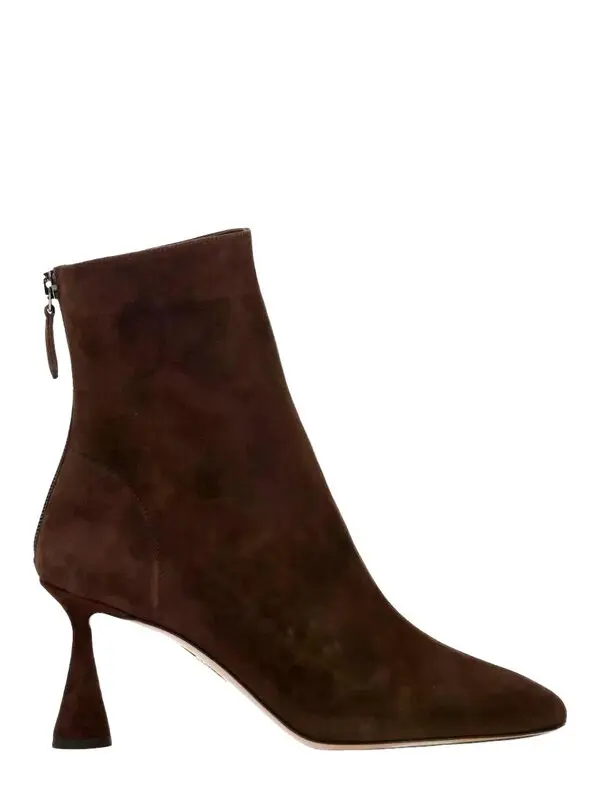 AQUAZZURA Rear Zip-fastening Ankle Boots - Brown