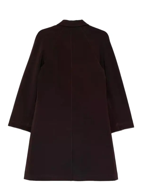 Prada 1990s Concealed-fastening Coat - Brown