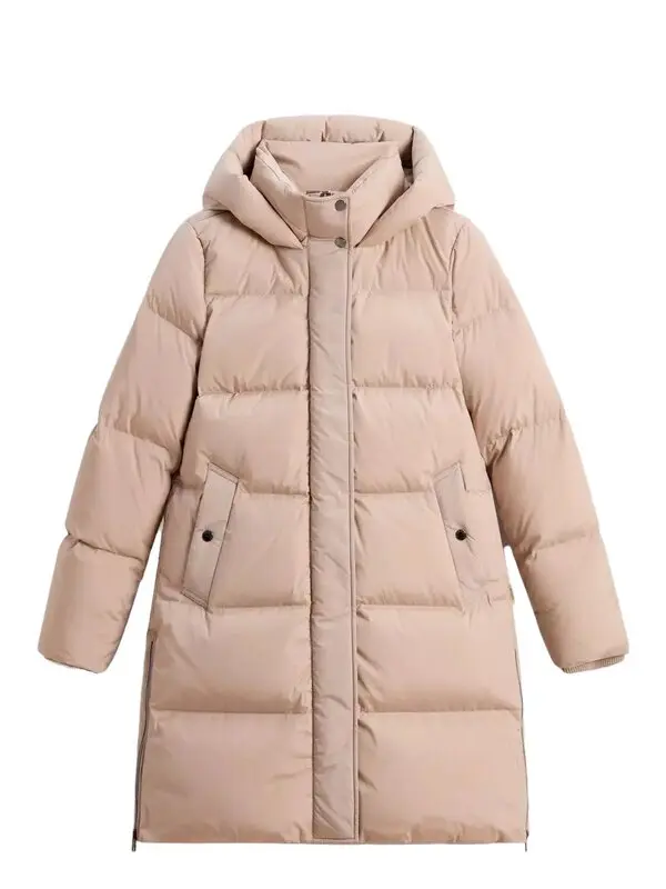 Woolrich Kelly Hooded Down Jacket - Nude