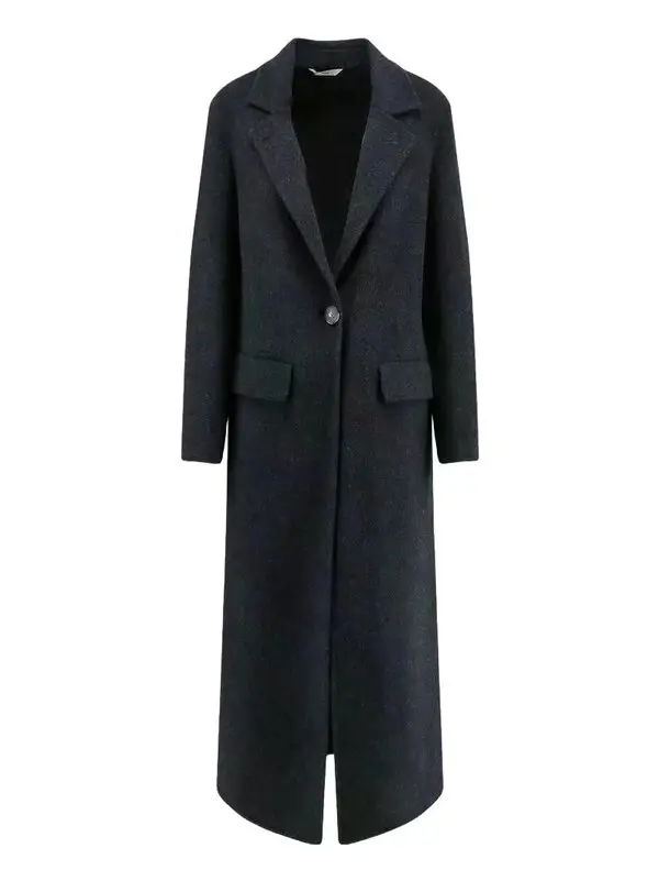 HEVO Single-breasted Notched-lapel Coat - Grey