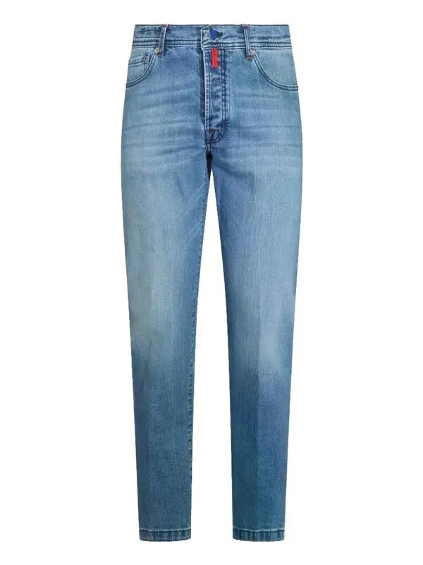 Kiton Washed Jeans - Blue