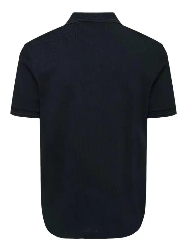Comme Des Garçons X Fred Perry Logo-embroidered Tipped Polo Shirt - Black