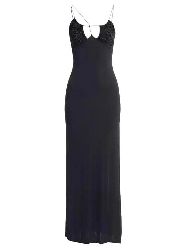 IRINA SCHROTTER Luna Embellished Maxi Dress - Black