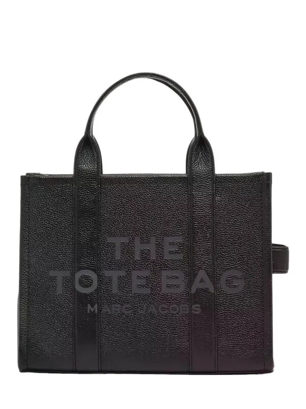 Marc Jacobs Leather Medium Tote Bag - Black