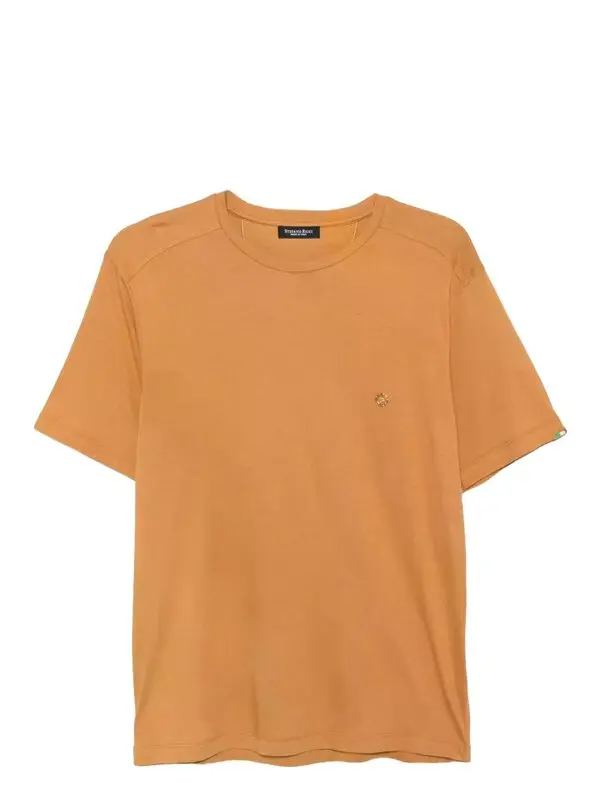 Stefano Ricci Logo-plaque T-shirt - Yellow