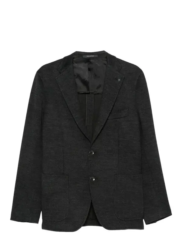 Tagliatore Notched-lapel Single-breasted Blazer - Grey