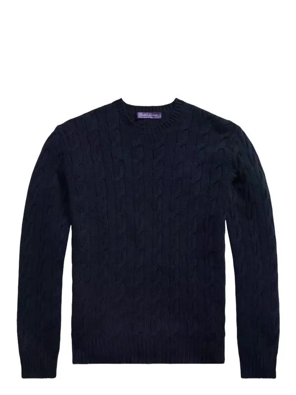 Ralph Lauren Purple Label Cashmere Cable-knit Sweater - Blue