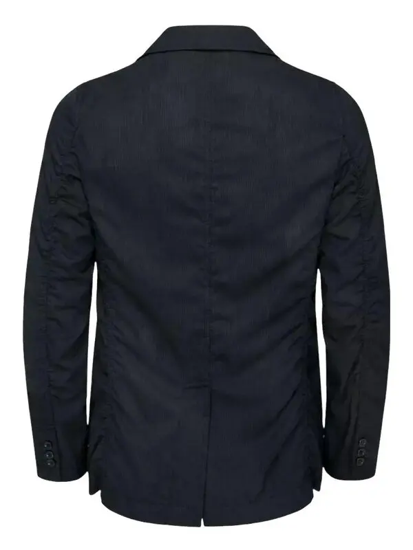Comme Des Garçons Ruched Pinstripe Jacket - Black