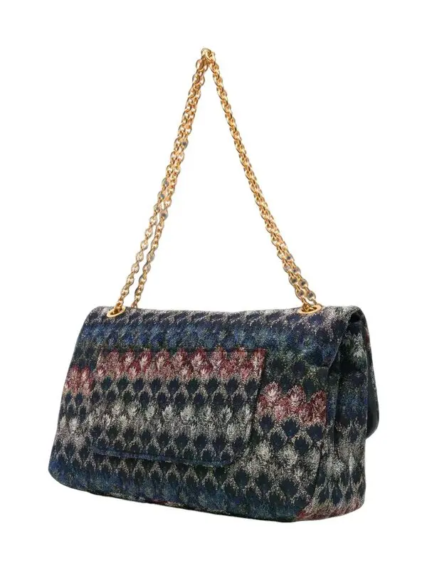Missoni Mini Button Lace Shoulder Bag - Blue