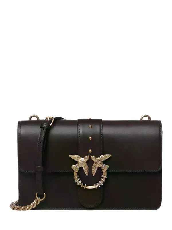 Pinko Medium Love Bag Stud-embellished Crossbody Bag - Brown