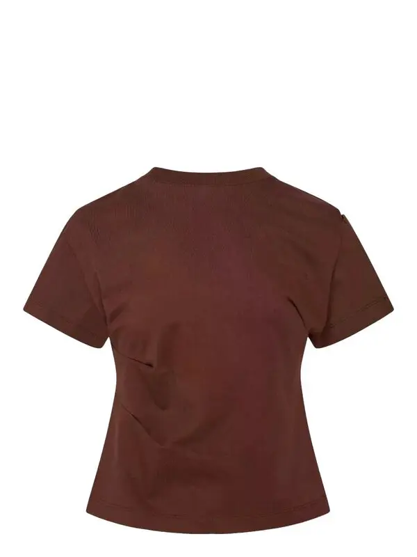 RE CODE Cut-out Jersey T-shirt - Brown