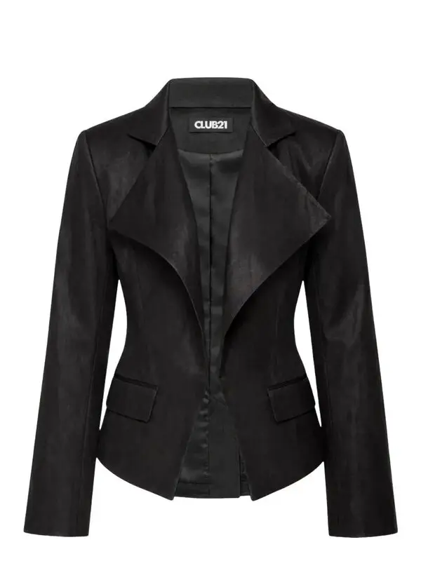 CLUB21 Sloane Peak-lapel Jacket - Black