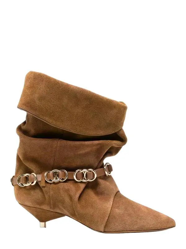 Isabel Marant Étoile Edrik Ring-detail Ankle Boots - Brown